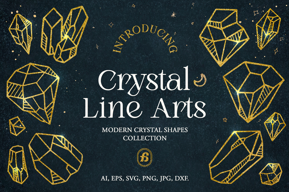 Crystal Line Art Collection