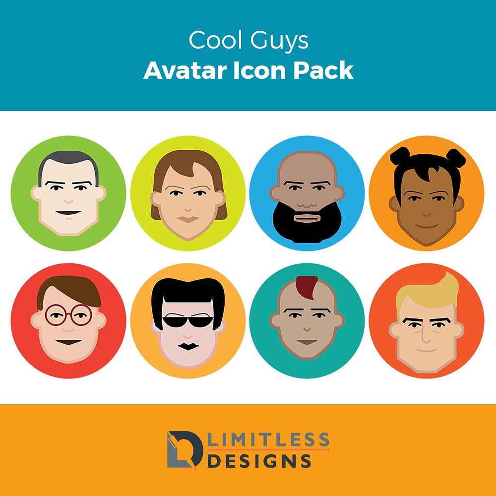 FREE Cool Guys Avatar Illustrations