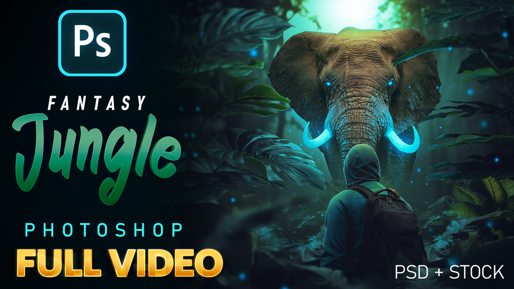 Fantasy Elephant Photo Manipulation | Photoshop Full Video