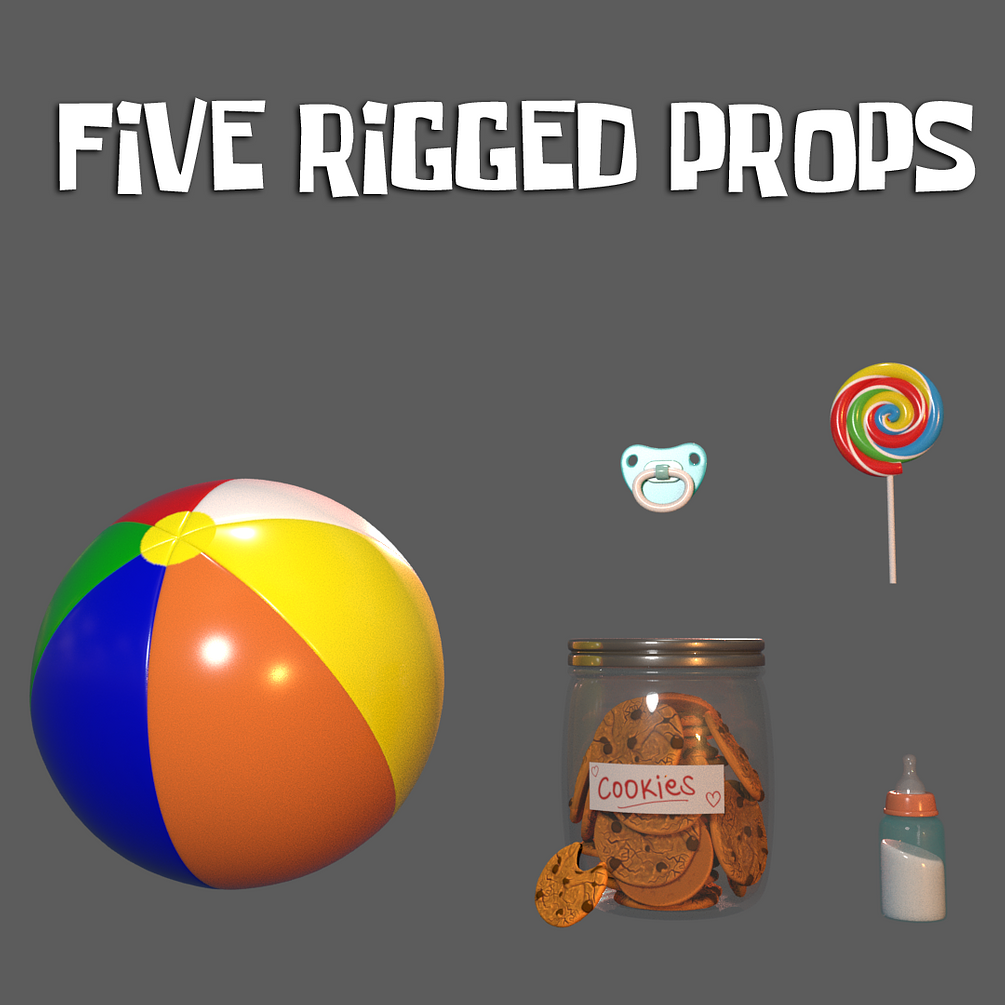 Rigged Baby props Only