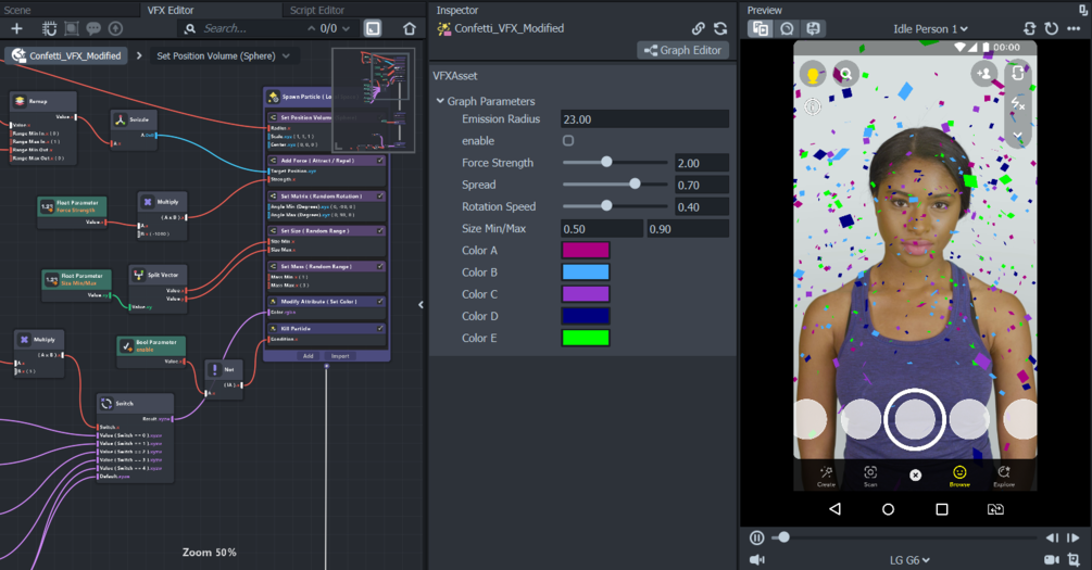 Confetti On Tap | Lens Studio