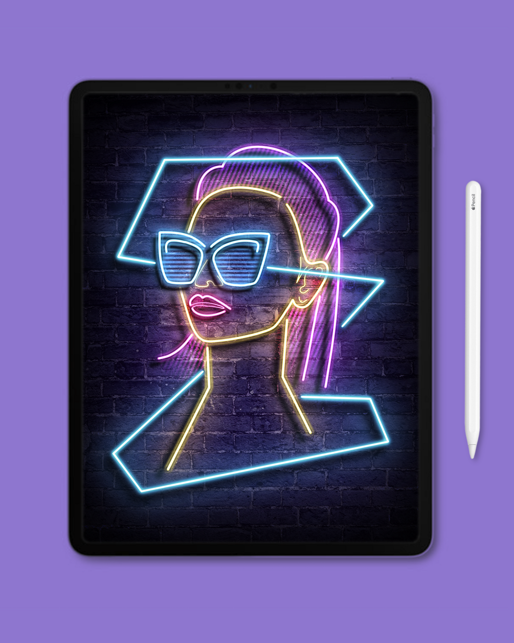 Neon Portrait Tutorial Bundle