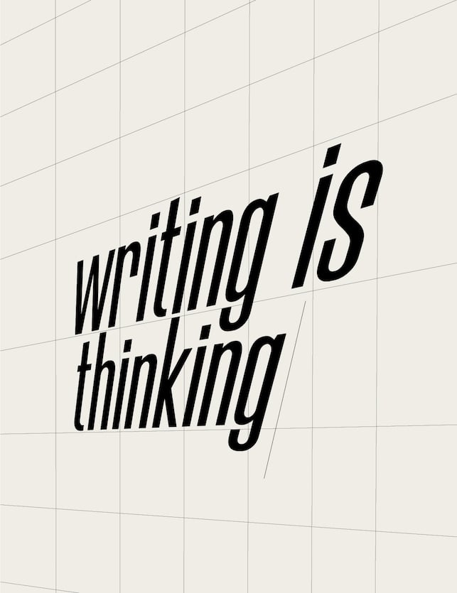 Writing is Thinking Wallpaper