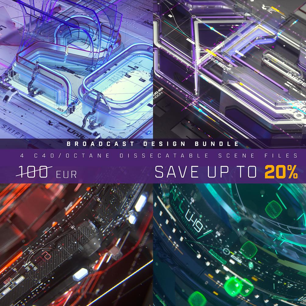 C4D/Octane Broadcast Scene Files