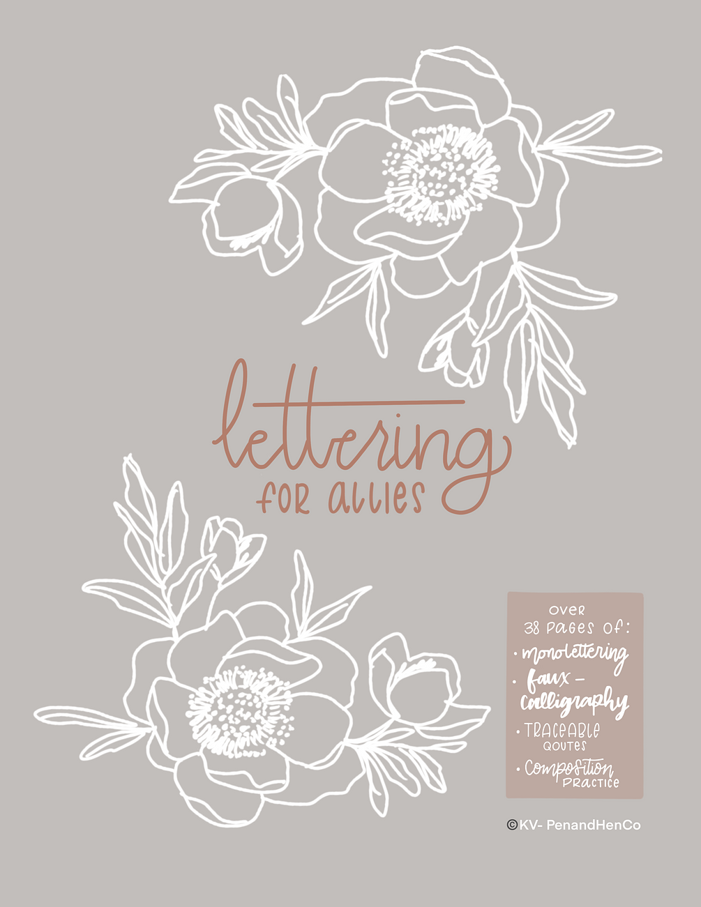 Lettering for Allies workbook