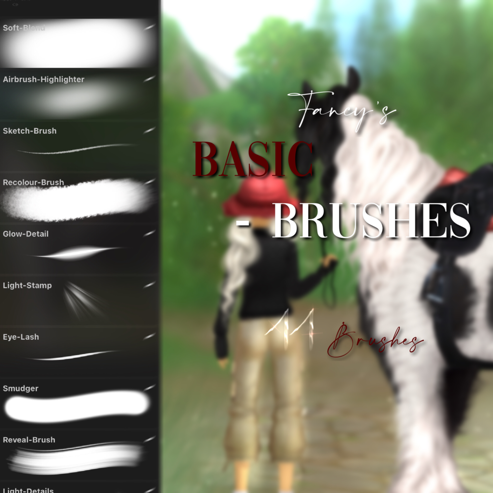 Fancy’s Basic Brushes (11 Brushes for Procreate)