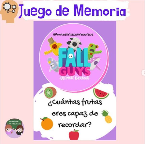 Juego de memoria (Fall guys)