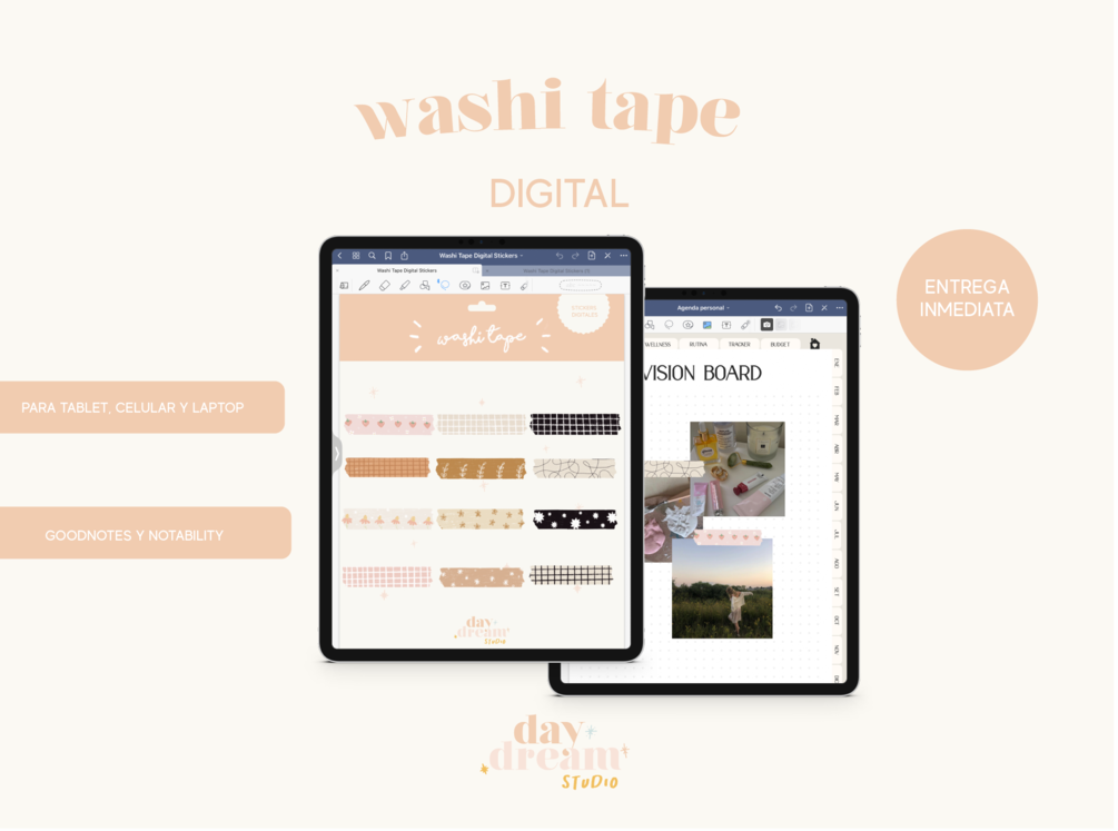 Stickers digitales: Washi tape collection
