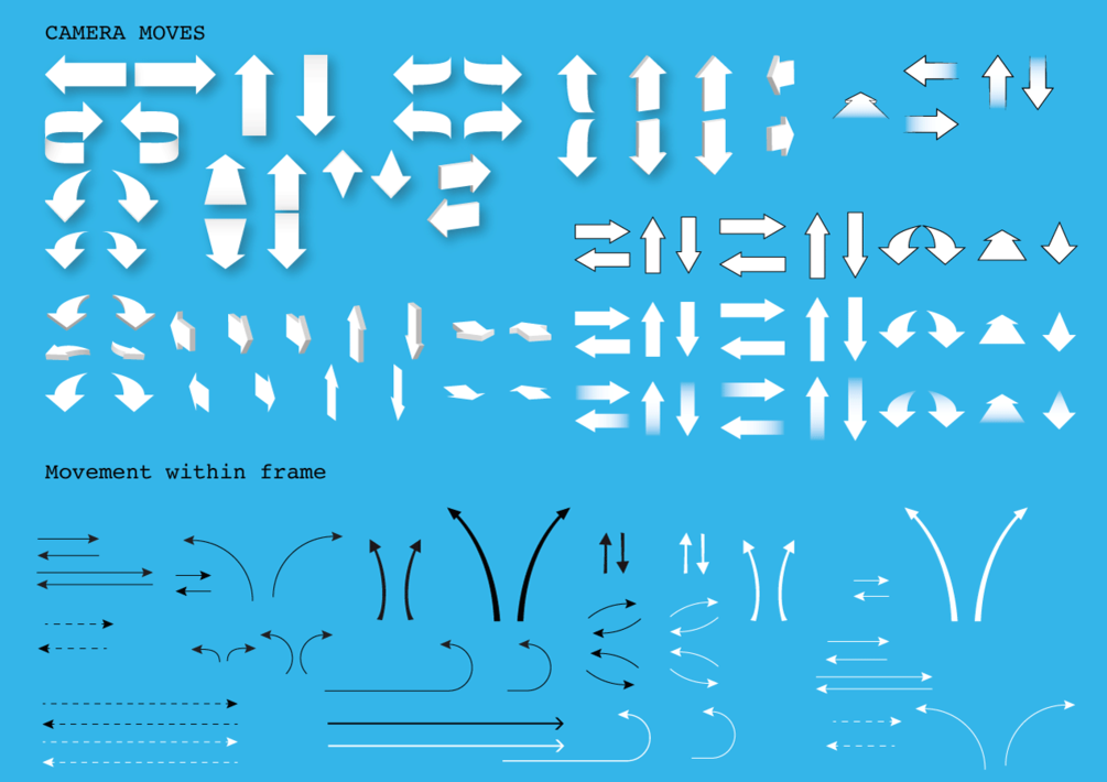 Free vector storyboards arrows