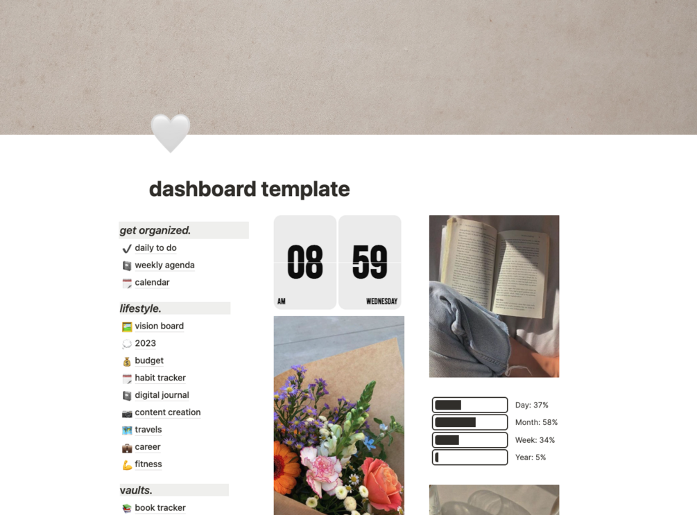 That Girl Notion Dashboard Bundle
