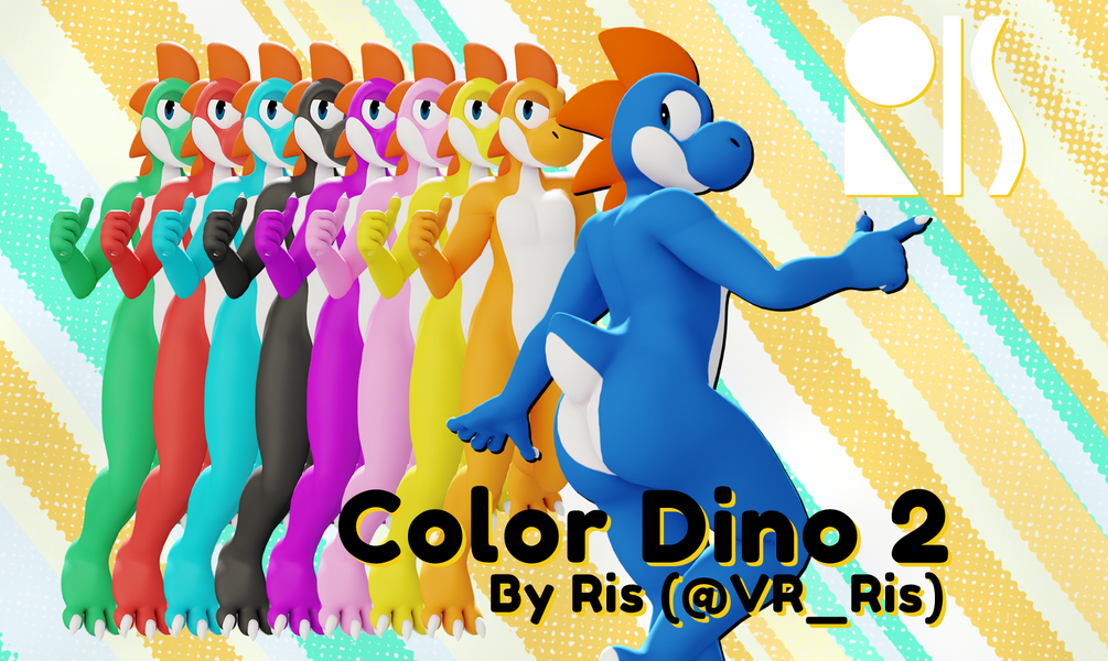 Color Dino 2 - Avatar Base for VRChat