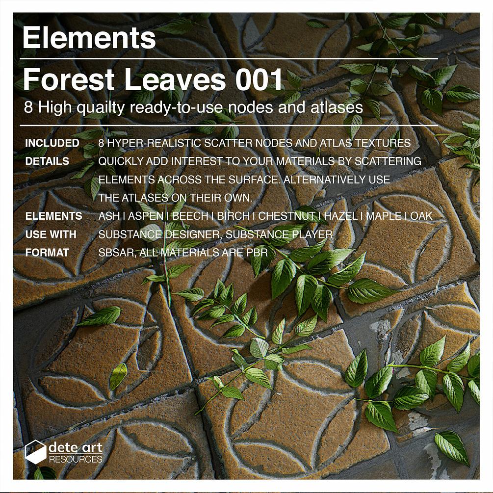 Elements | Forest Leaves 001