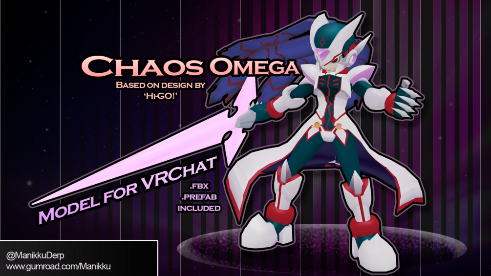 Chaos Omega (.fbx & VRChat prefab) [Mega Man Zero]