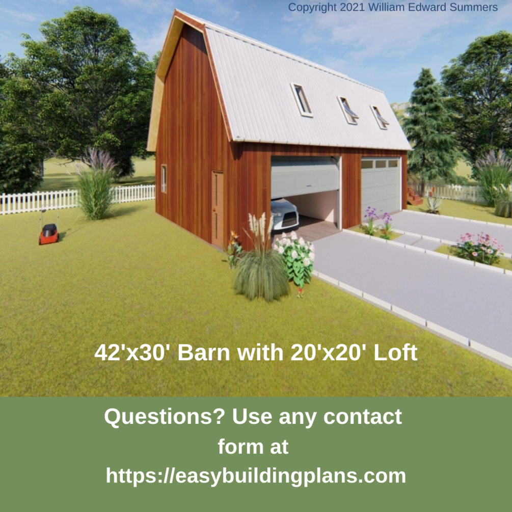 Barn with 20 x 20 Mezzanine Studio