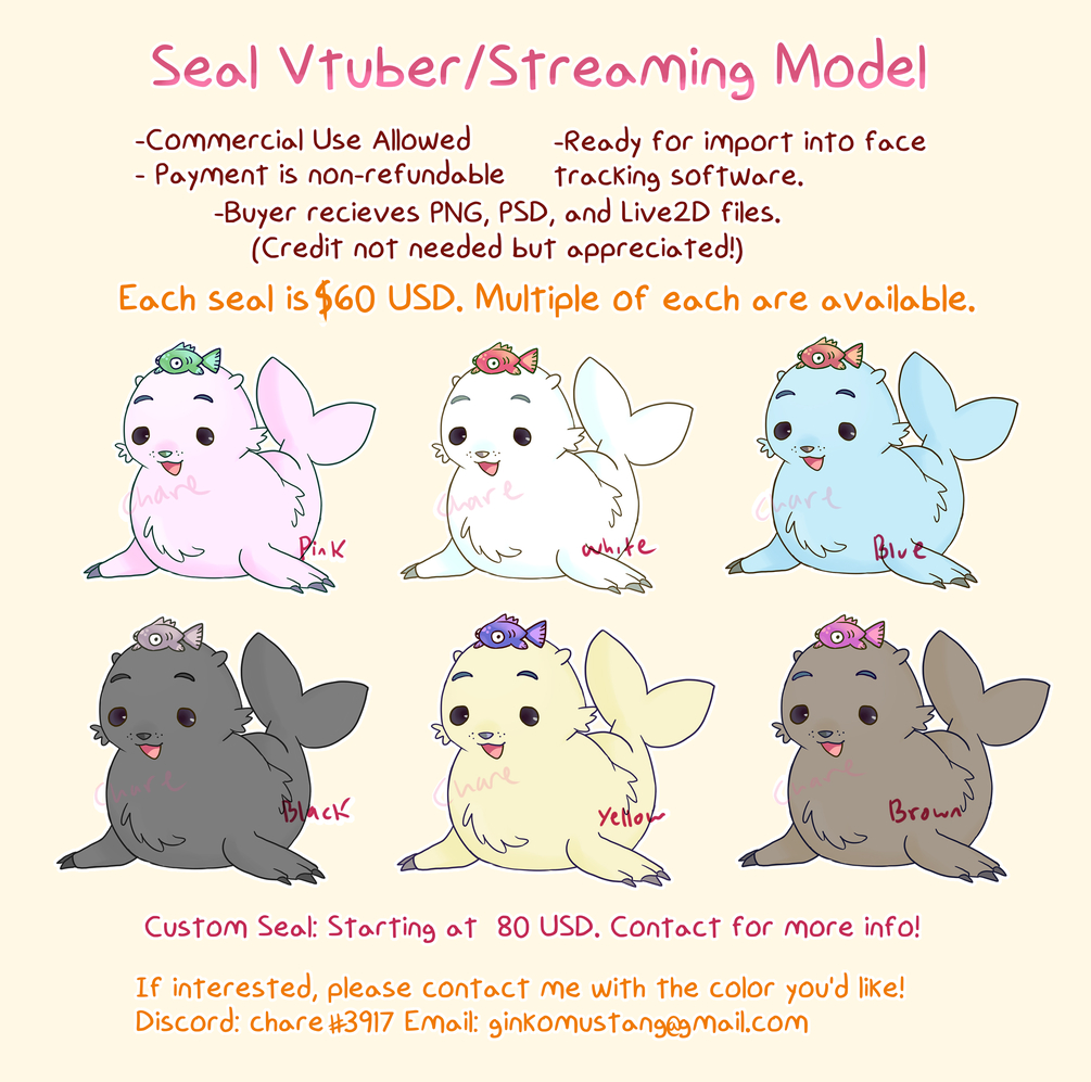 Seal Vtuber Model