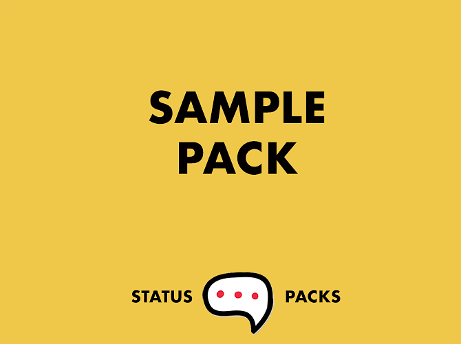 Status Packs - Sample Pack (Pre-written, optimized social media statuses)