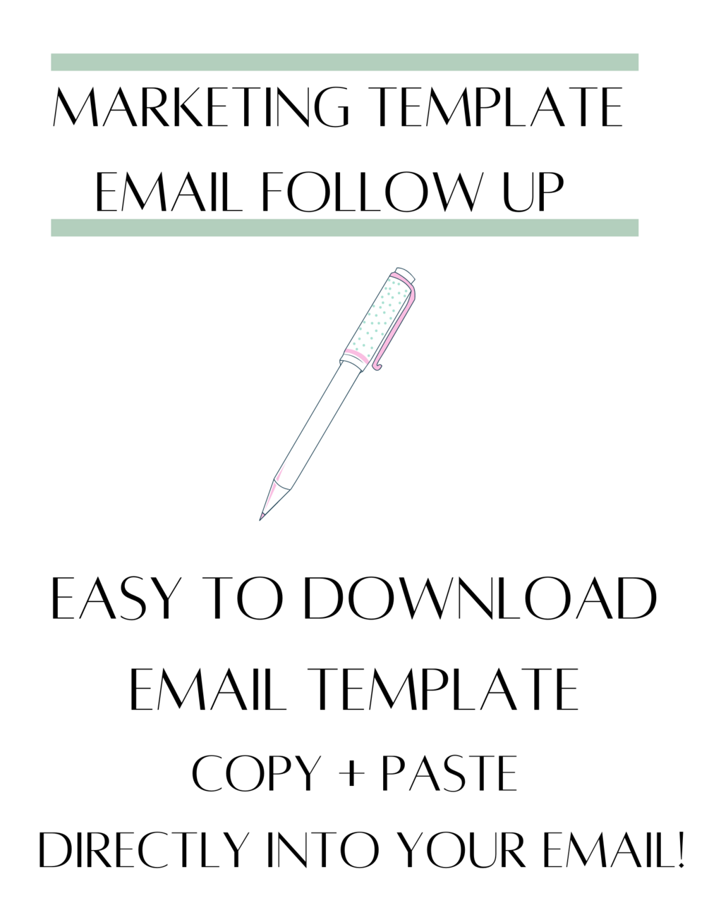 Email Marketing Follow Up Template