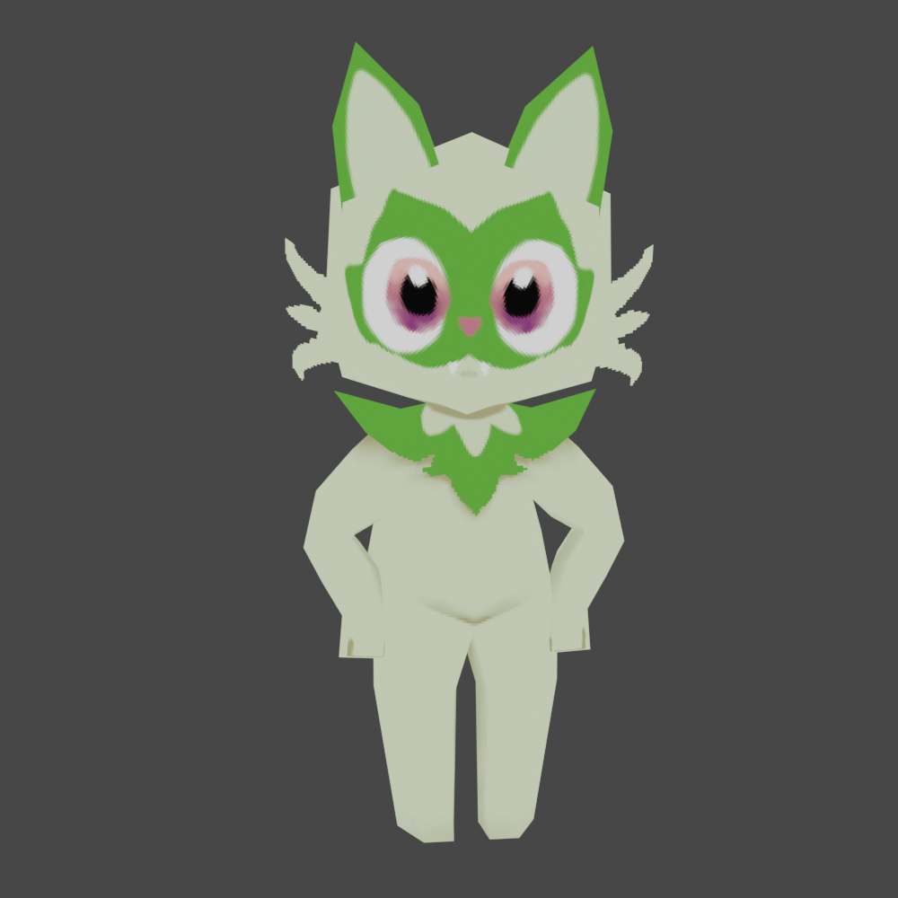 Weed Cat (Sprigatito) VrChat Avatar
