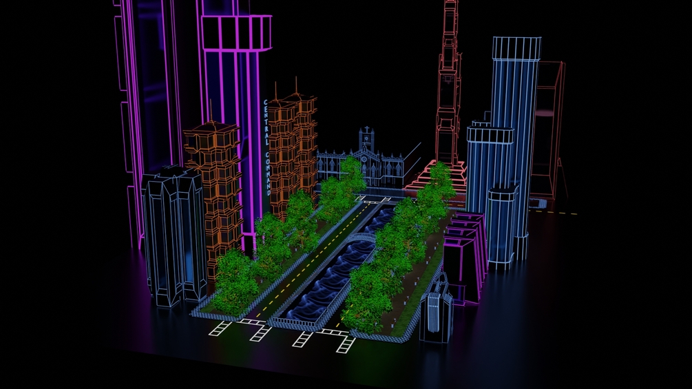 Holographic City Block