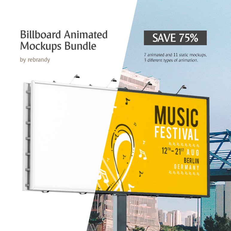 Billboard Animated Mockups Bundle