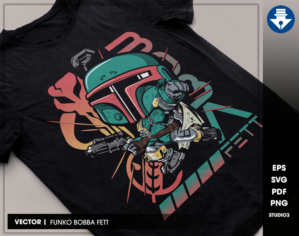 Vector Funko Boba Fett