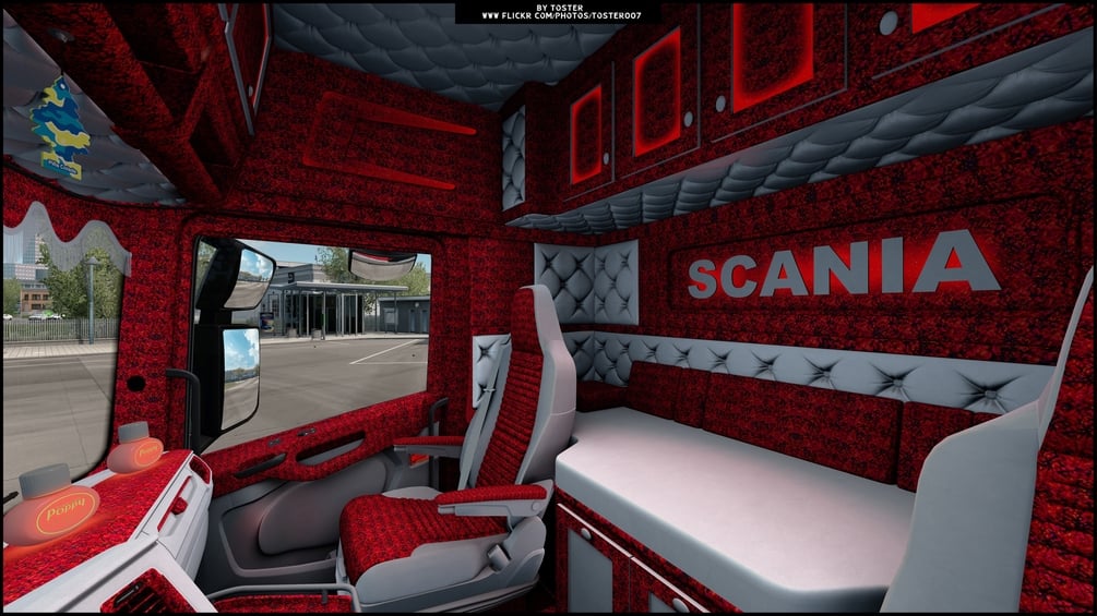 Interior Scania S R Next Gen Red Ets 2 27