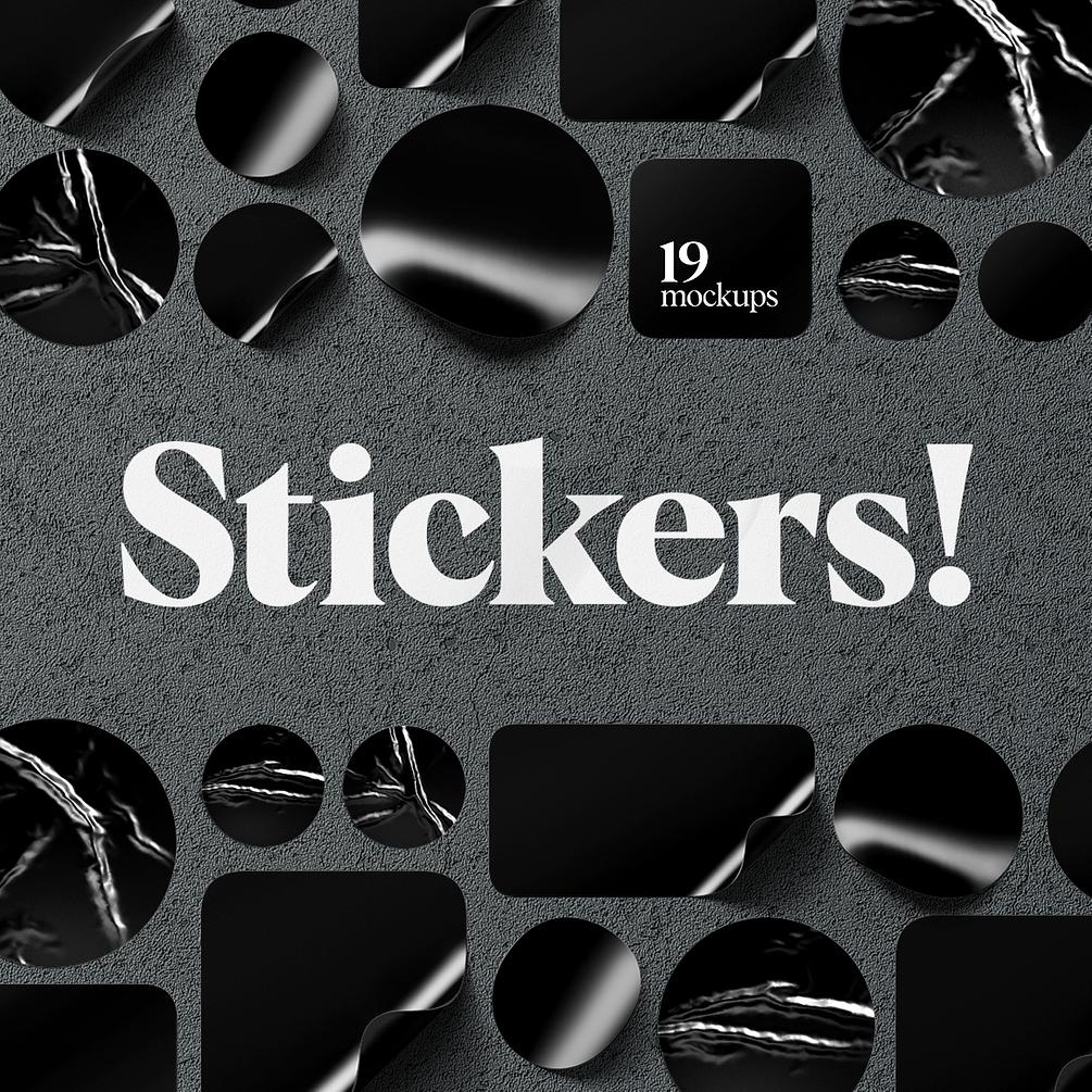 Stickers Mockups Set