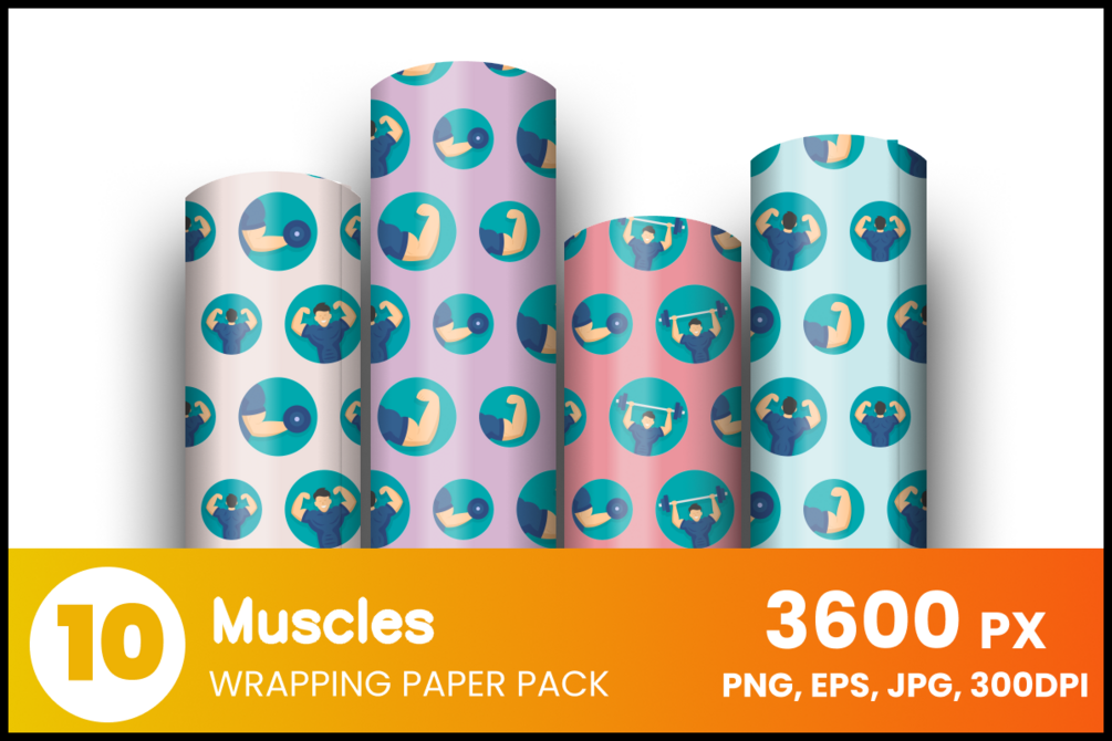 Muscles 10 Wrapping Paper