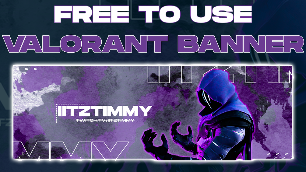*FREE* Purple Valorant Twitter Banner