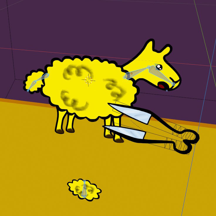 Shears & Sheep Rigs & Animation - Blender 3.0