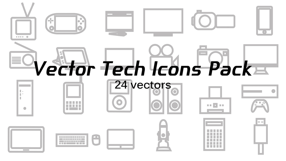 Vector Tech Icons Pack