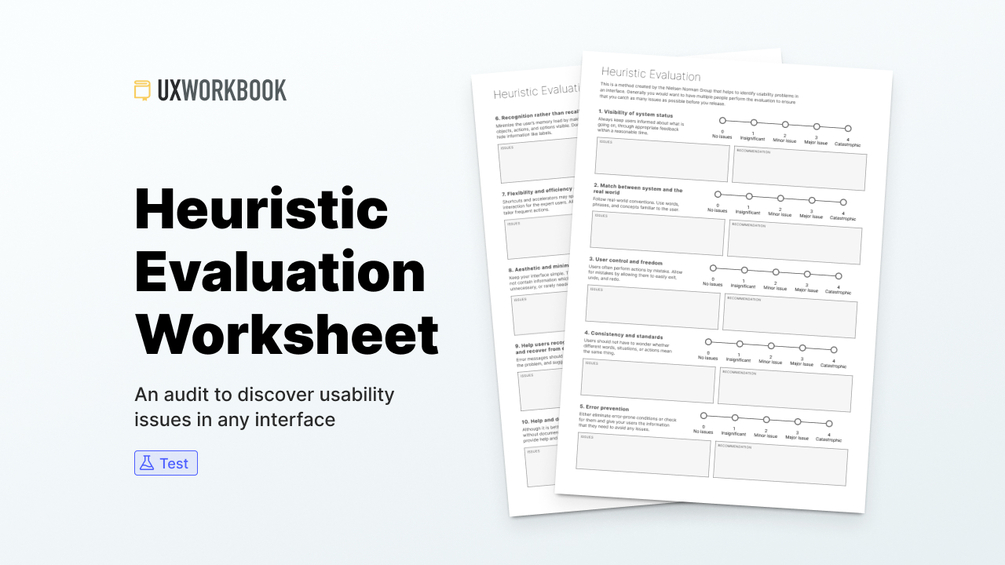 Heuristic Evaluation Worksheet