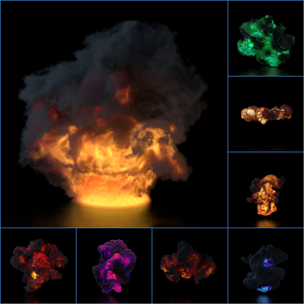 10 VDB Fire-Smoke-Explosions
