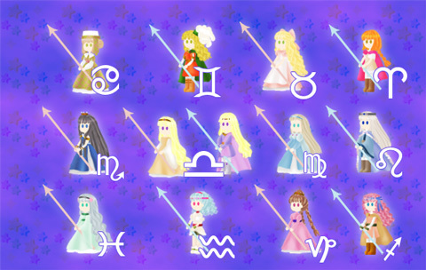 Zodiac mouse cursor set