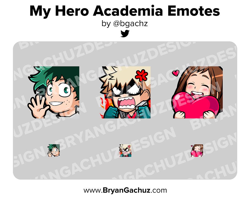 Craft Supplies & Tools MHA Scream Tokoyami Twitch Emote Embellishments ...