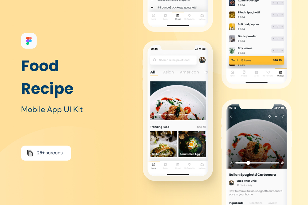 Recipe Food Recipe App UI Kit