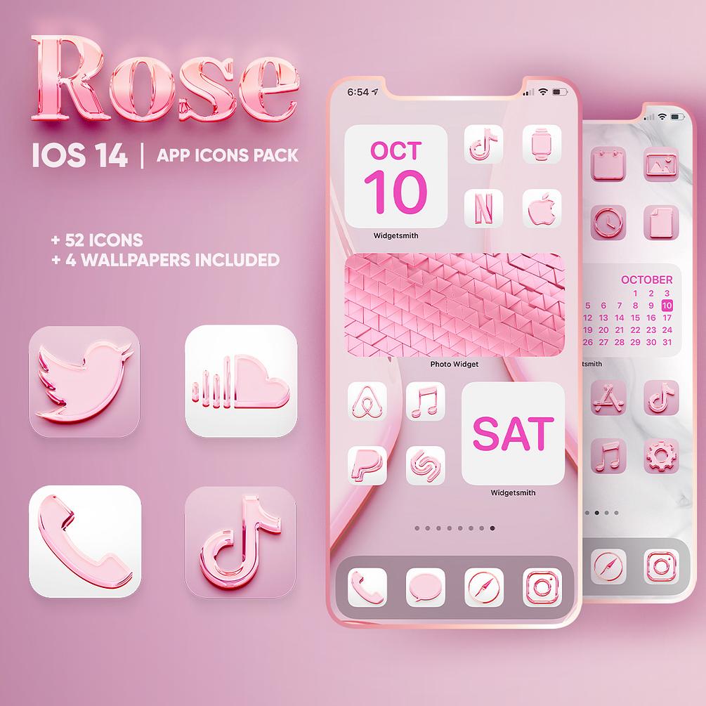 ROSE App Icons Pack for iOS14