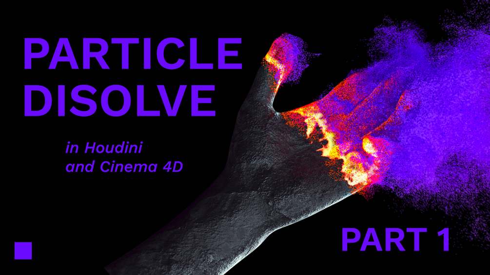 Particle Dissolve Houdini + C4D + Octane Project files