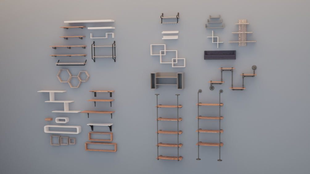 Blender Asset Pack: Floating Shelves