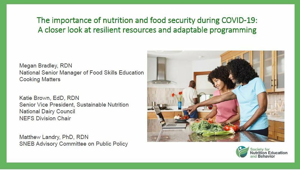 The Importance of Nutrition and Food Security During COVID: A Closer ...