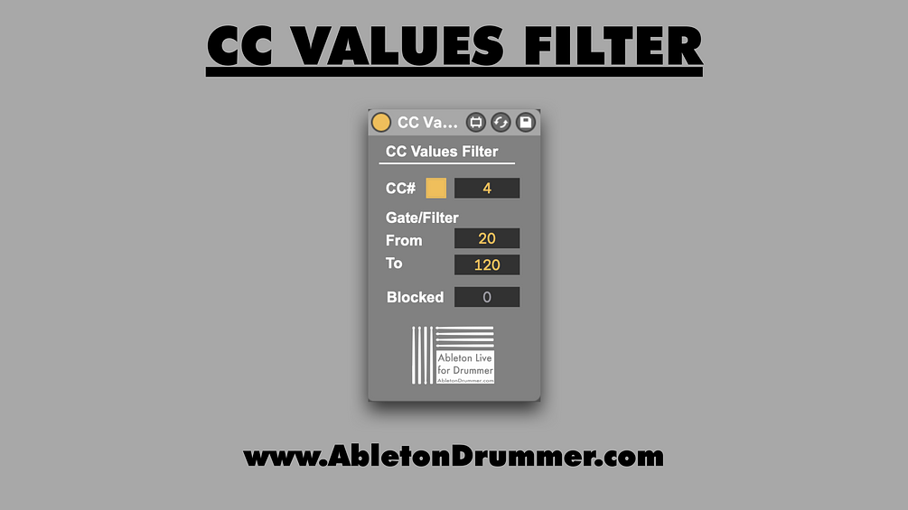 CC VALUES FILTER - Max for Live Device for Ableton Live