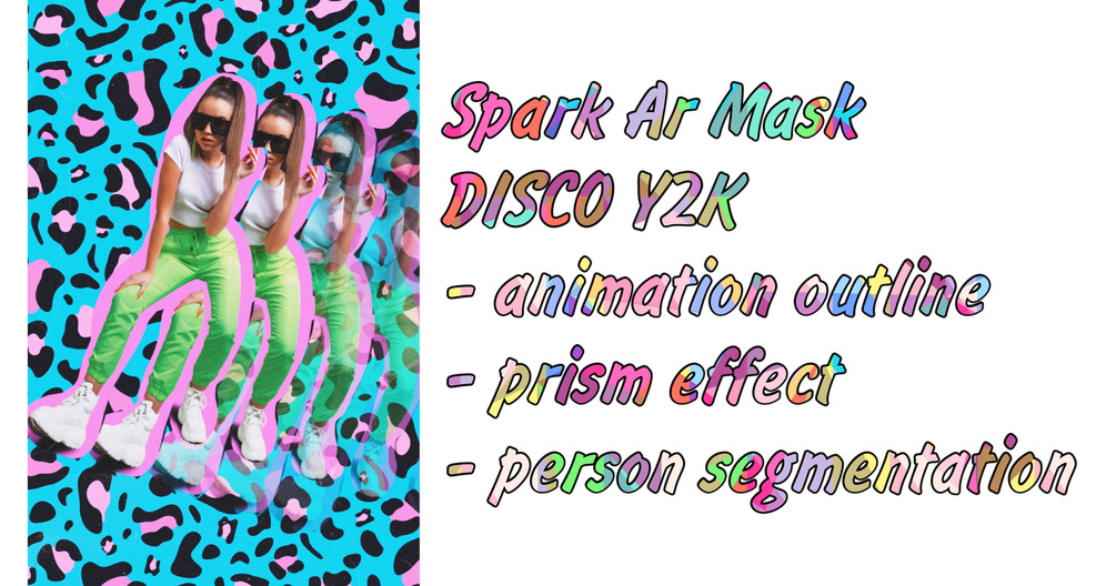 Spark ar project TOP FILTER Y2K disco style