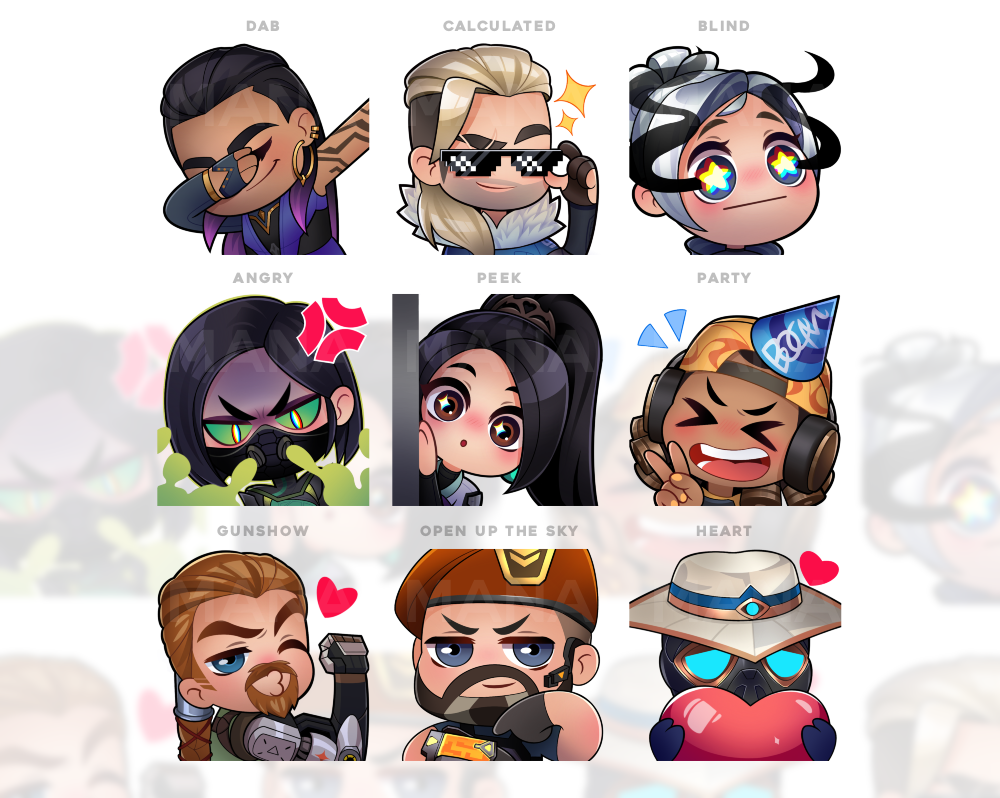 P2U Valorant Emotes -Set 1