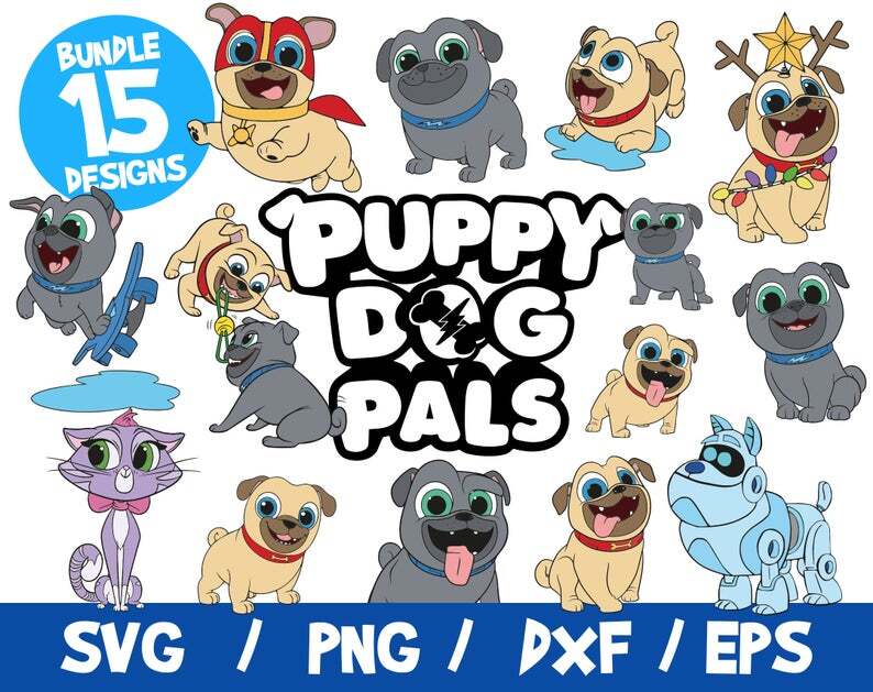 Puppy Dog Pals SVG Bundle, Disney SVG, Bingo SVG, Rolly Svg, Cricut ...