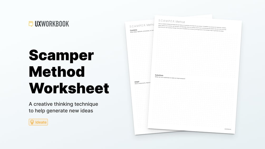Scamper Method Worksheet