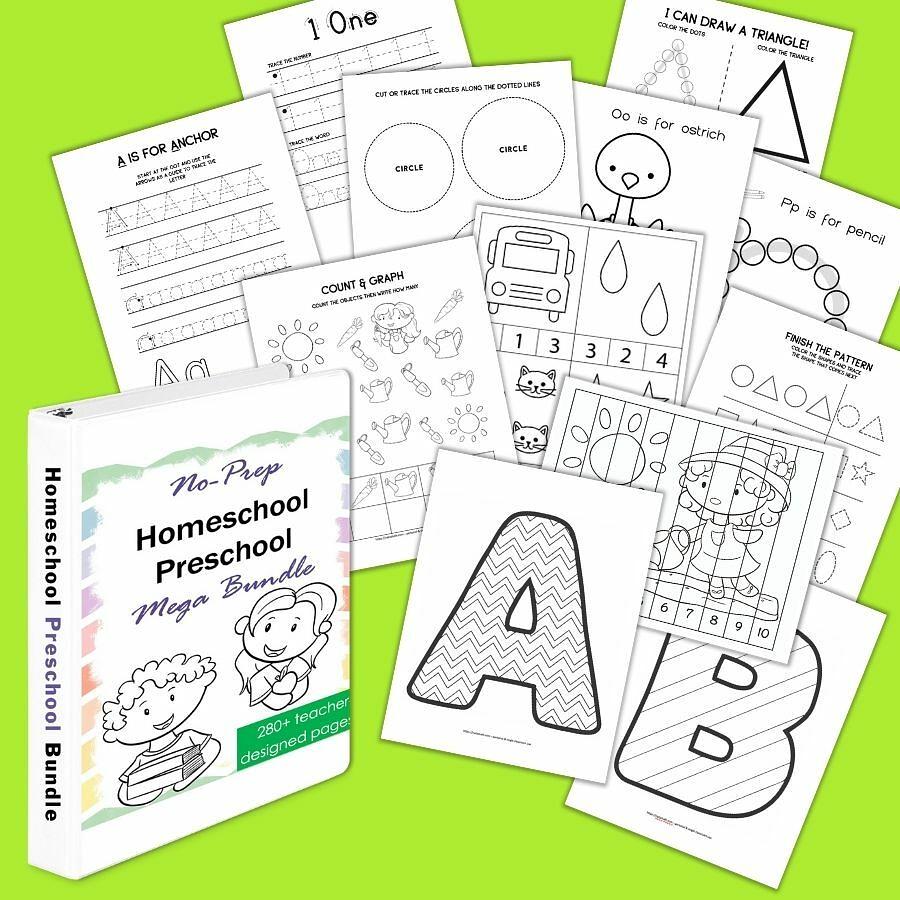 Preschool Learning Mega Bundle - No-Prep Activities for Preschoolers