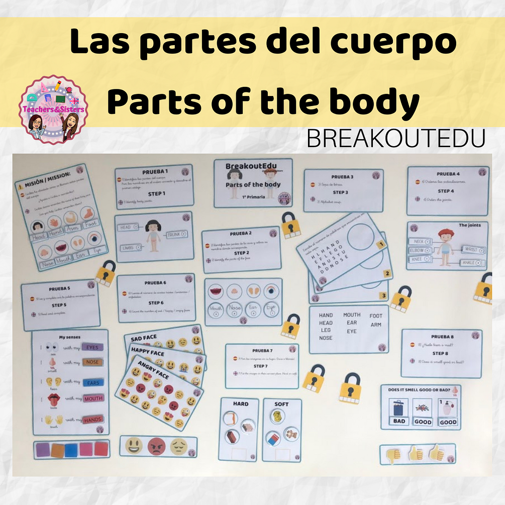 BreakOutEdu Las partes del cuerpo (Español)