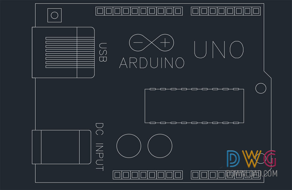 Arduino Uno Dwg Drawing - FN0239