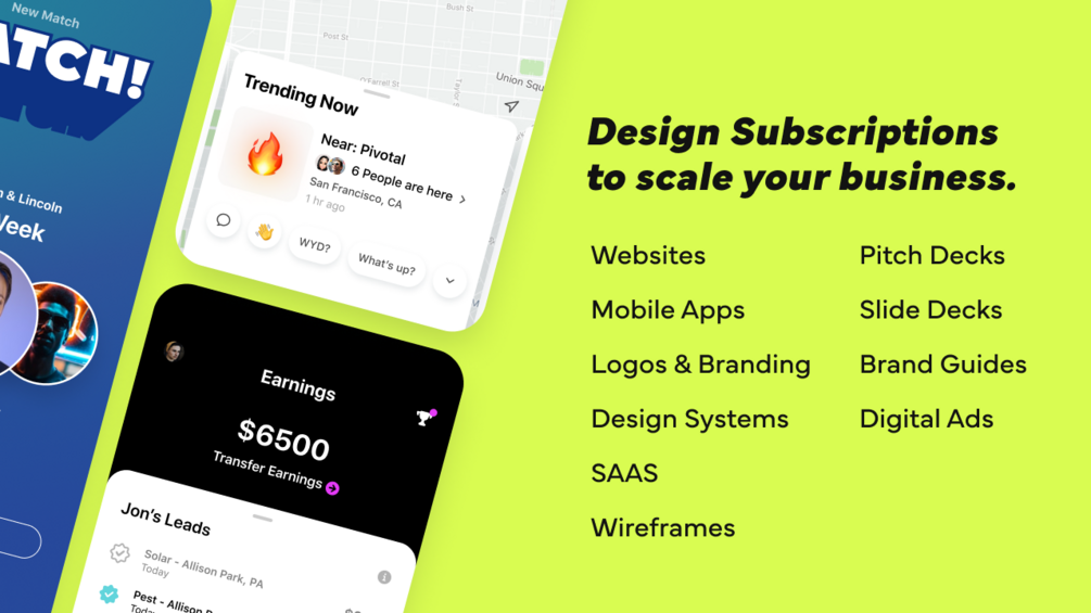 From incubator to IPO — Design Subscriptions to scale your business.