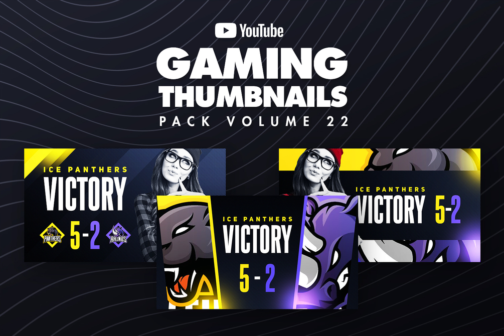Gaming Youtube Thumbnails Pack 22